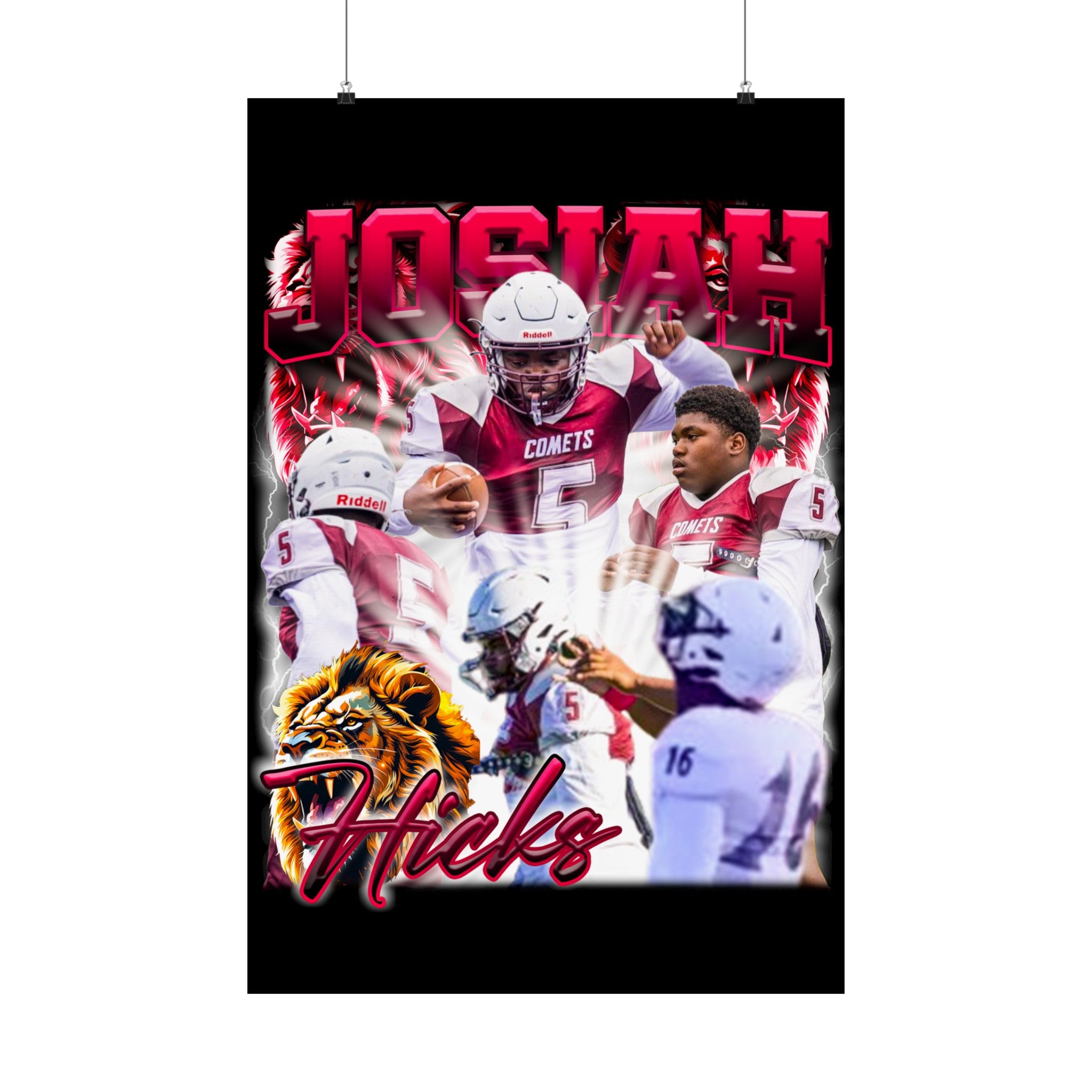 Josiah Hicks Poster 24" x 36" – Hometown Hero