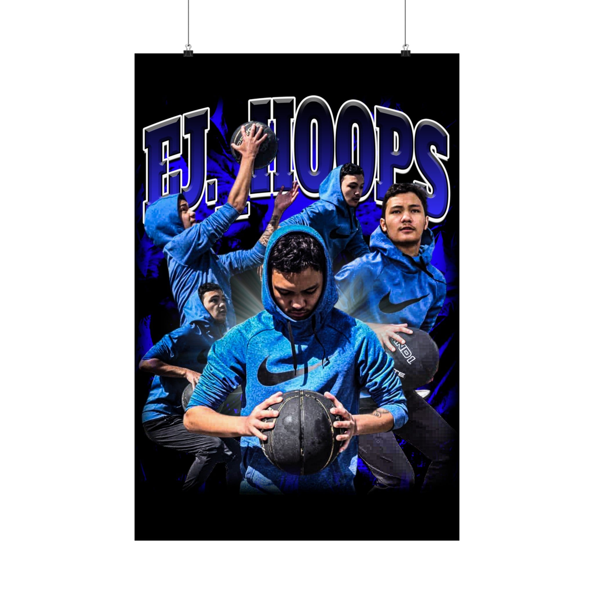 Ej Hoops Poster 24" x 36" – Hometown Hero
