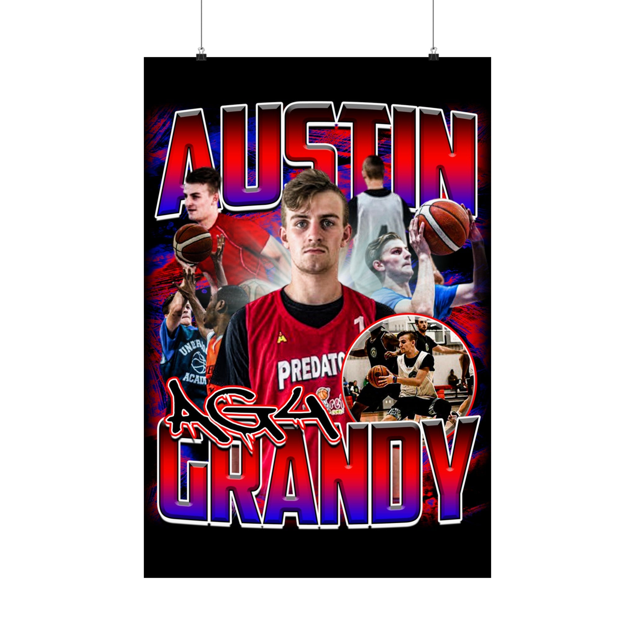 Austin Grandy Poster 24" x 36" – Hometown Hero