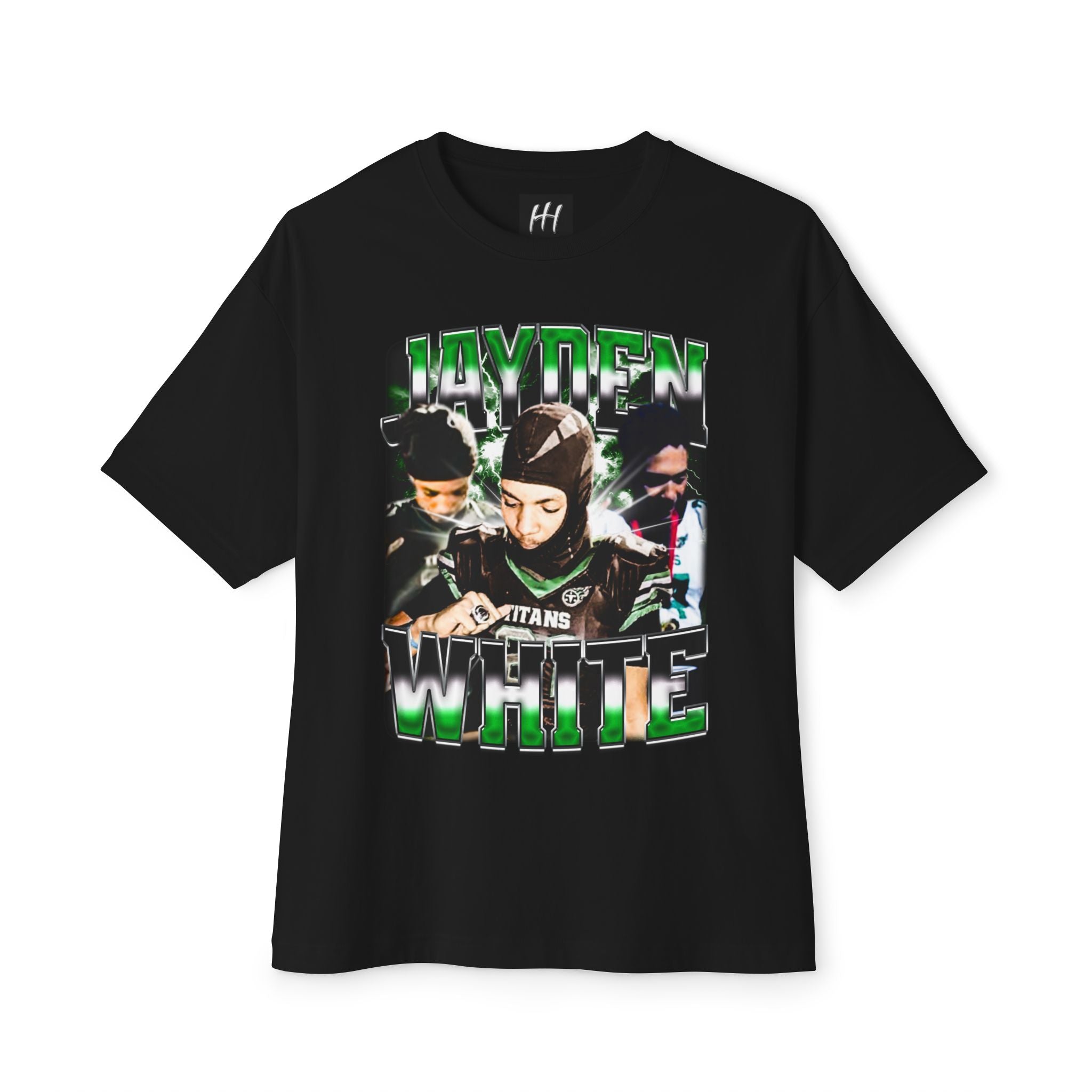 Jayden White Oversized Tee – Hometown Hero