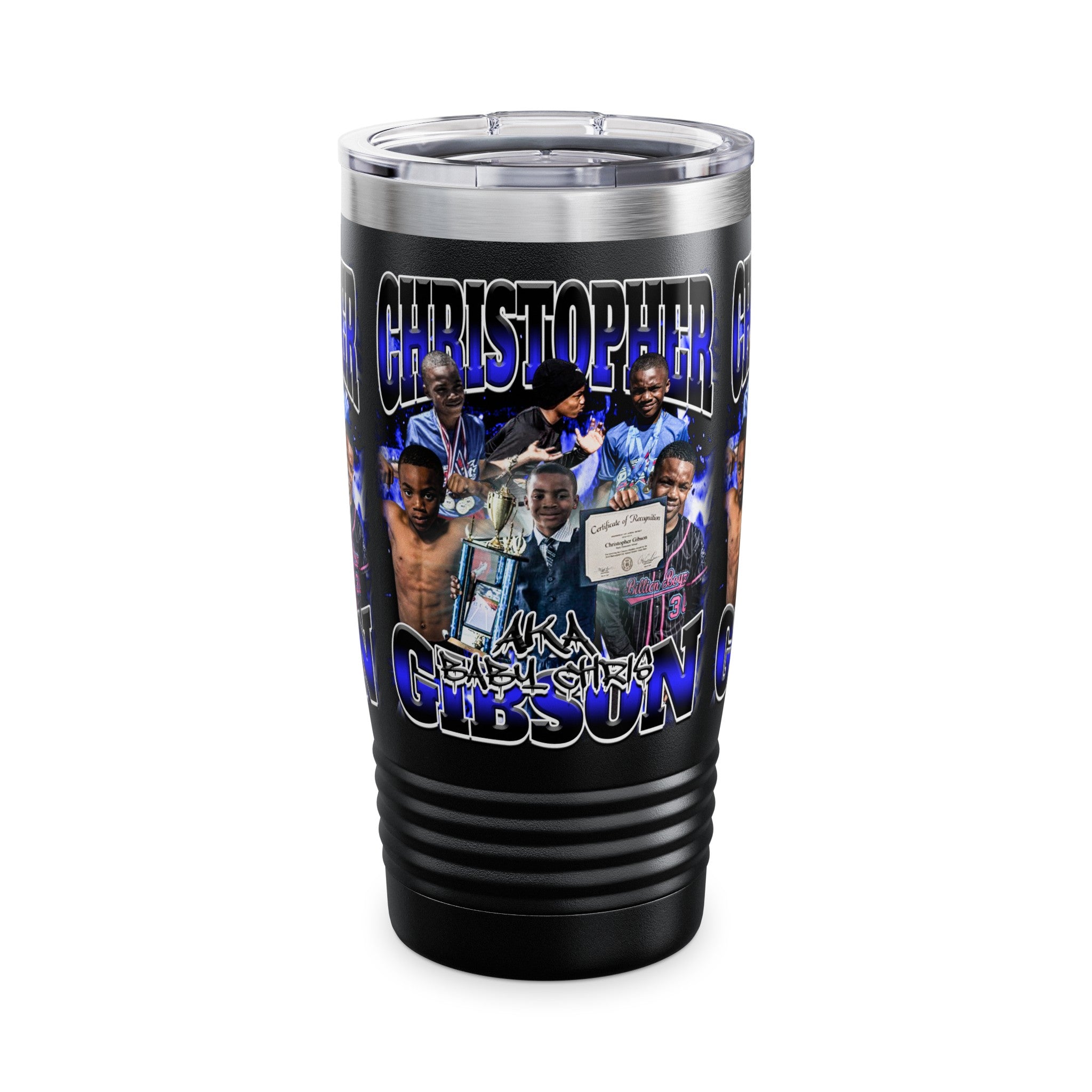 Christopher Gibson Stainless Steal Tumbler – Hometown Hero