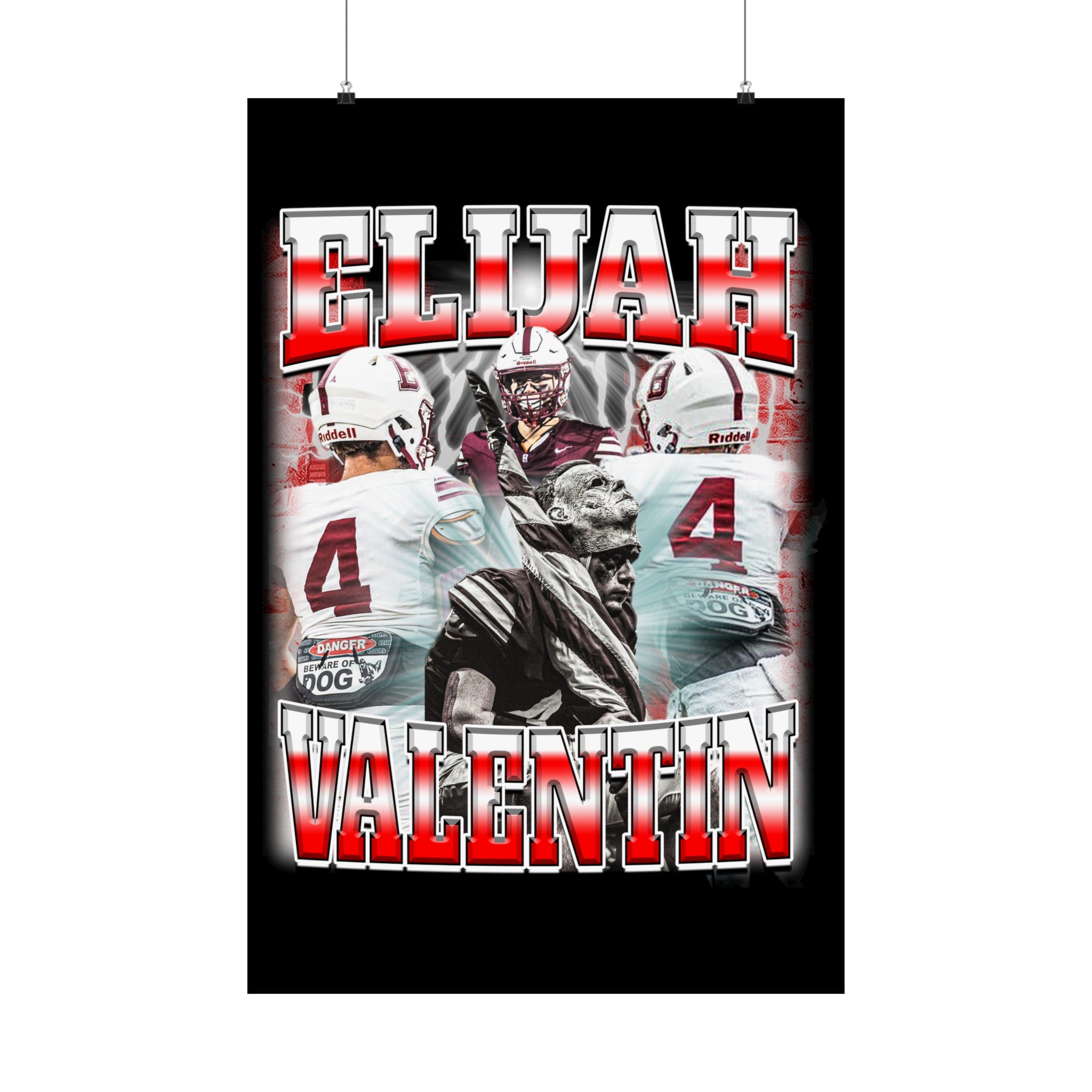 Elijah Valentin Poster 24" x 36" – Hometown Hero