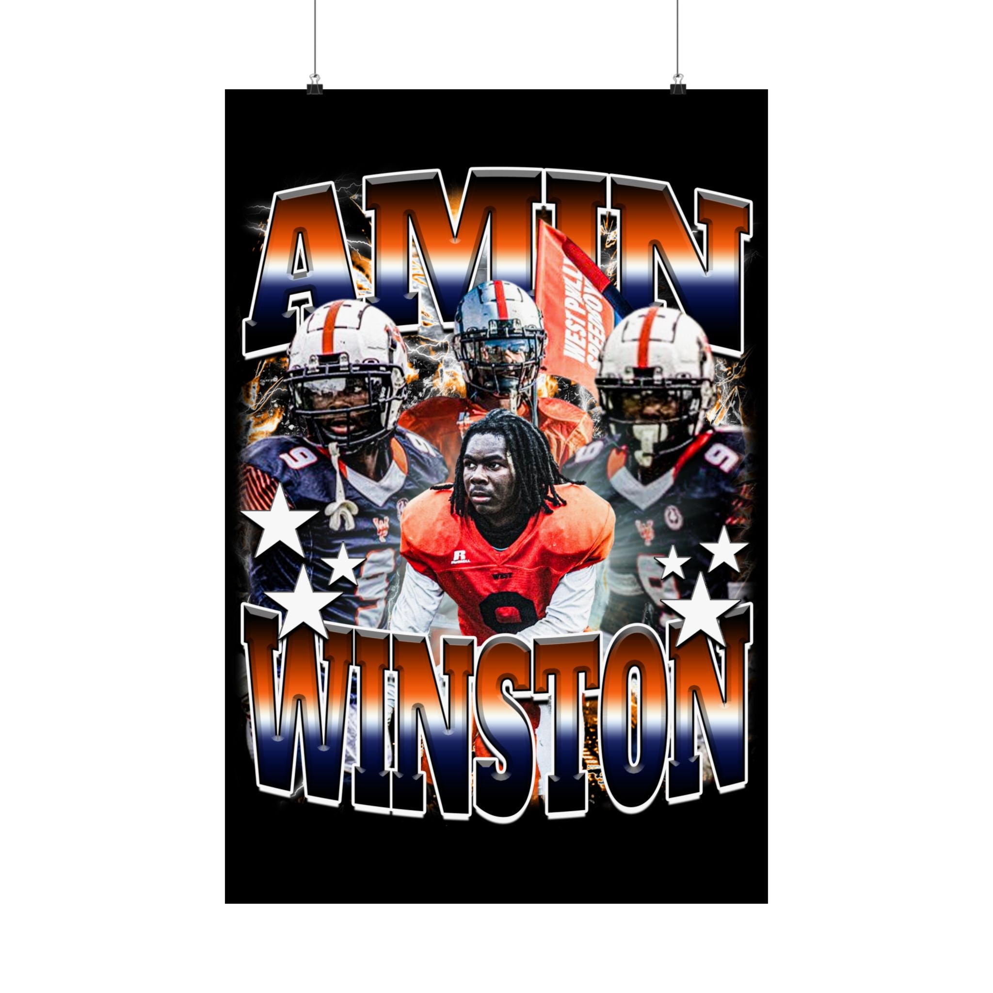 Amin Winston Poster 24" x 36" – Hometown Hero