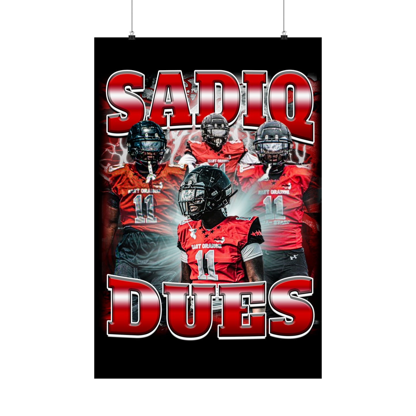 Sadiq Dues Poster 24" x 36" – Hometown Hero