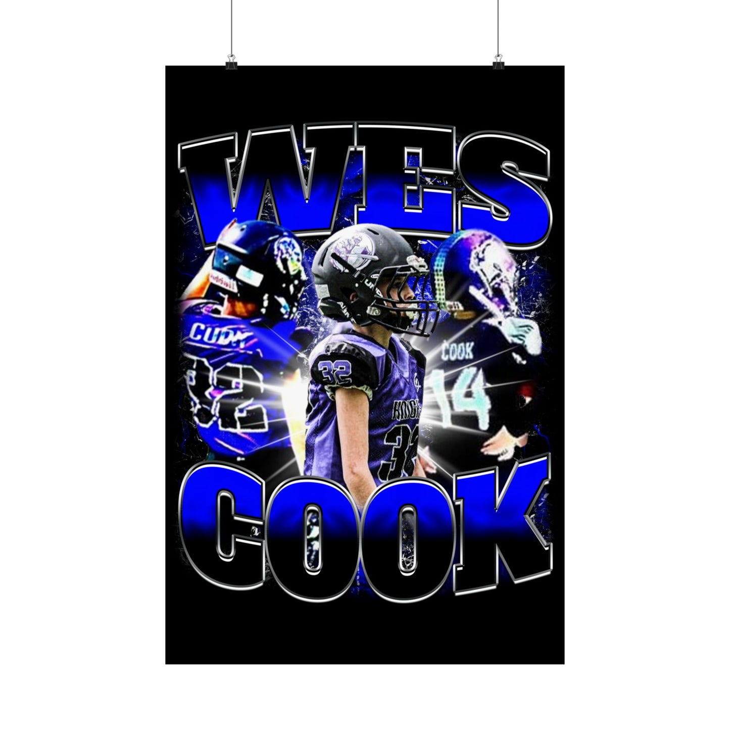 Wes Cook Poster 24" x 36" – Hometown Hero