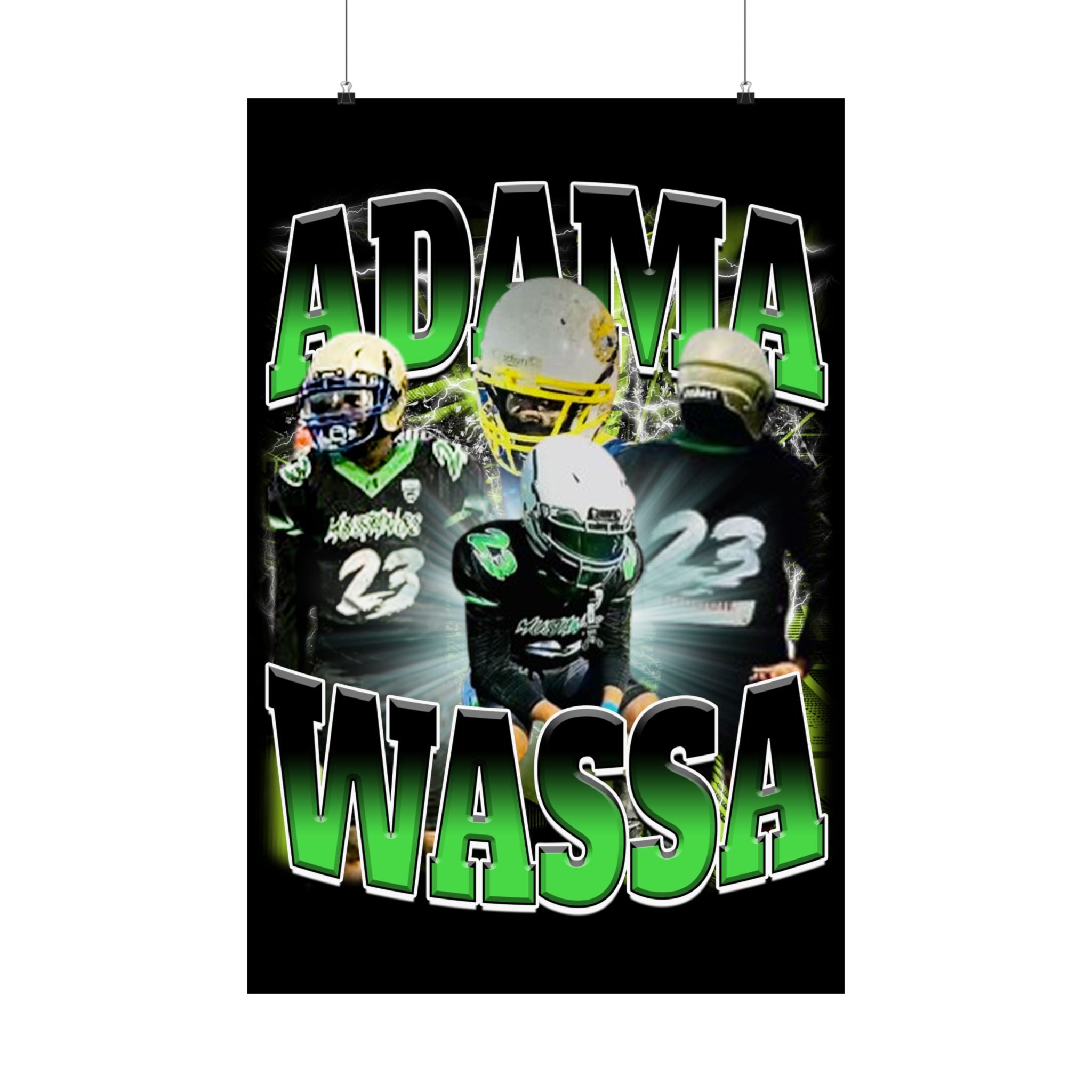 Adama Wassa Poster 24" x 36" – Hometown Hero