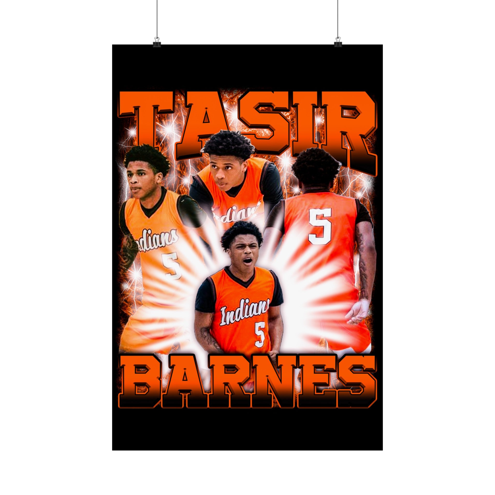 Tasir Barnes Poster 24" x 36" – Hometown Hero