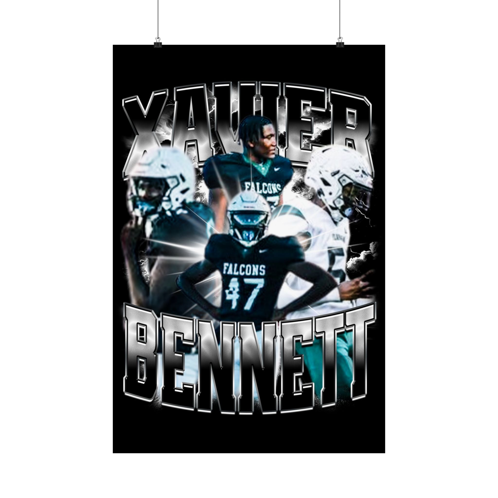 Xavier Bennett Poster 24" x 36" – Hometown Hero