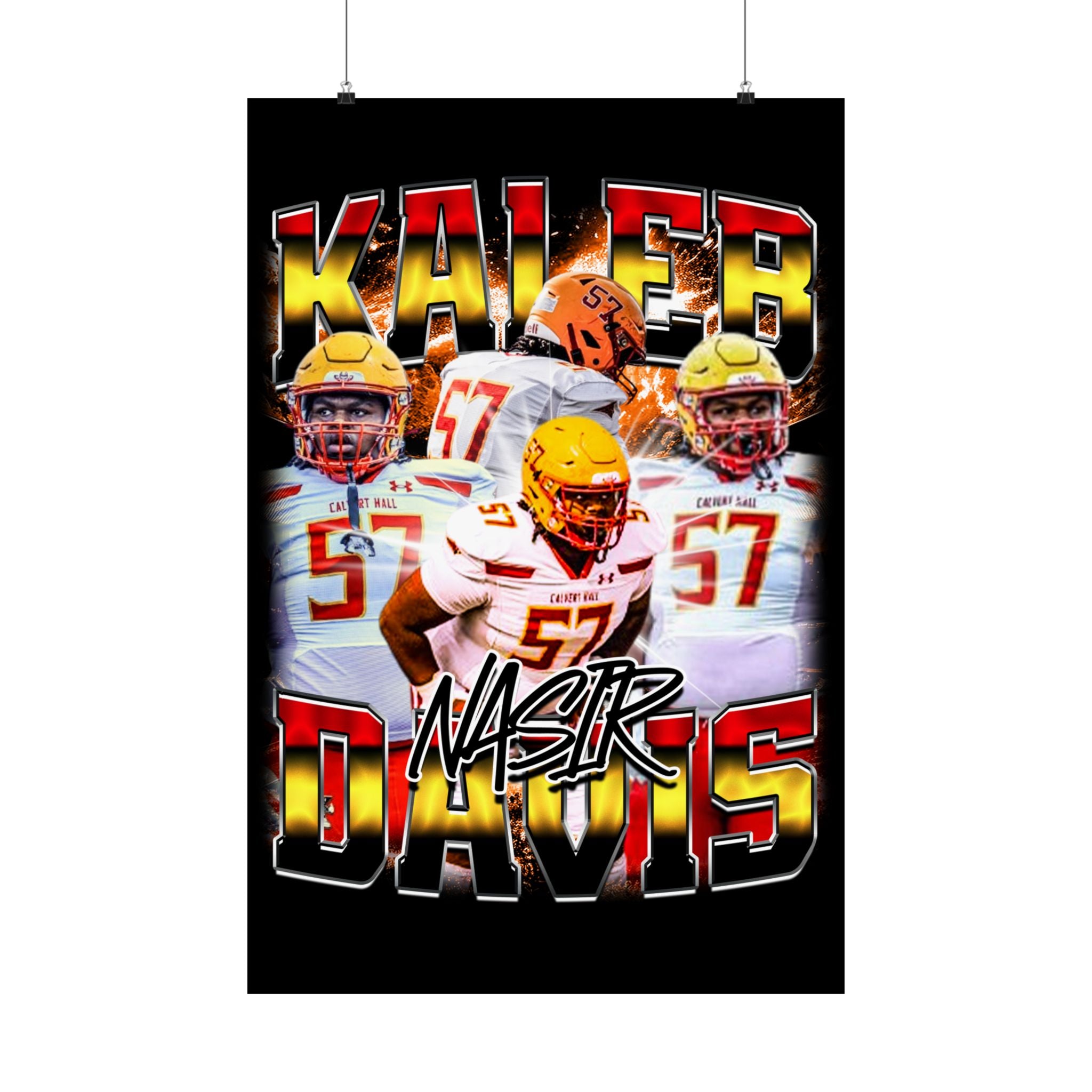 Kaleb Nasir Davis Poster 24" x 36" – Hometown Hero
