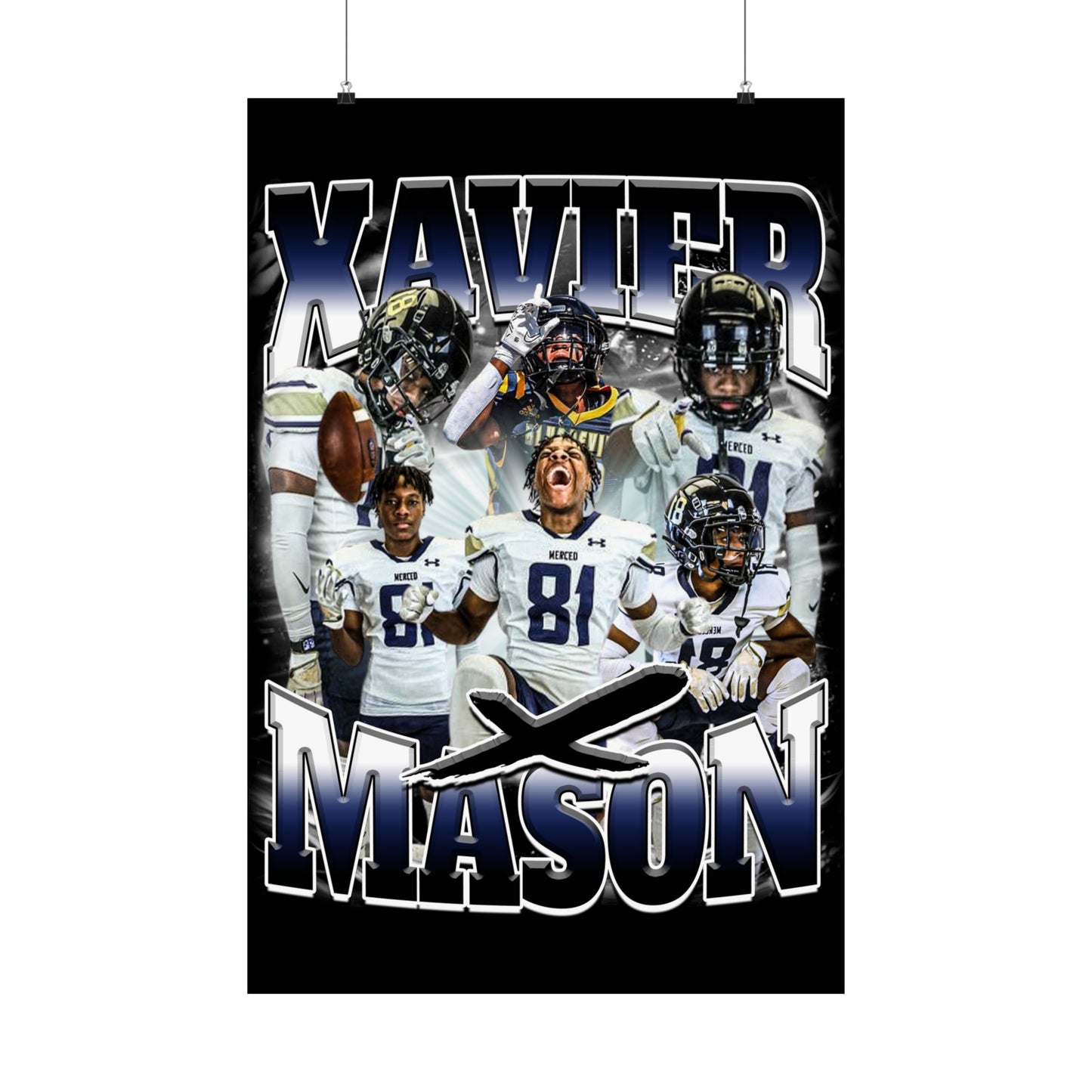 Xavier Mason Poster 24" x 36" – Hometown Hero
