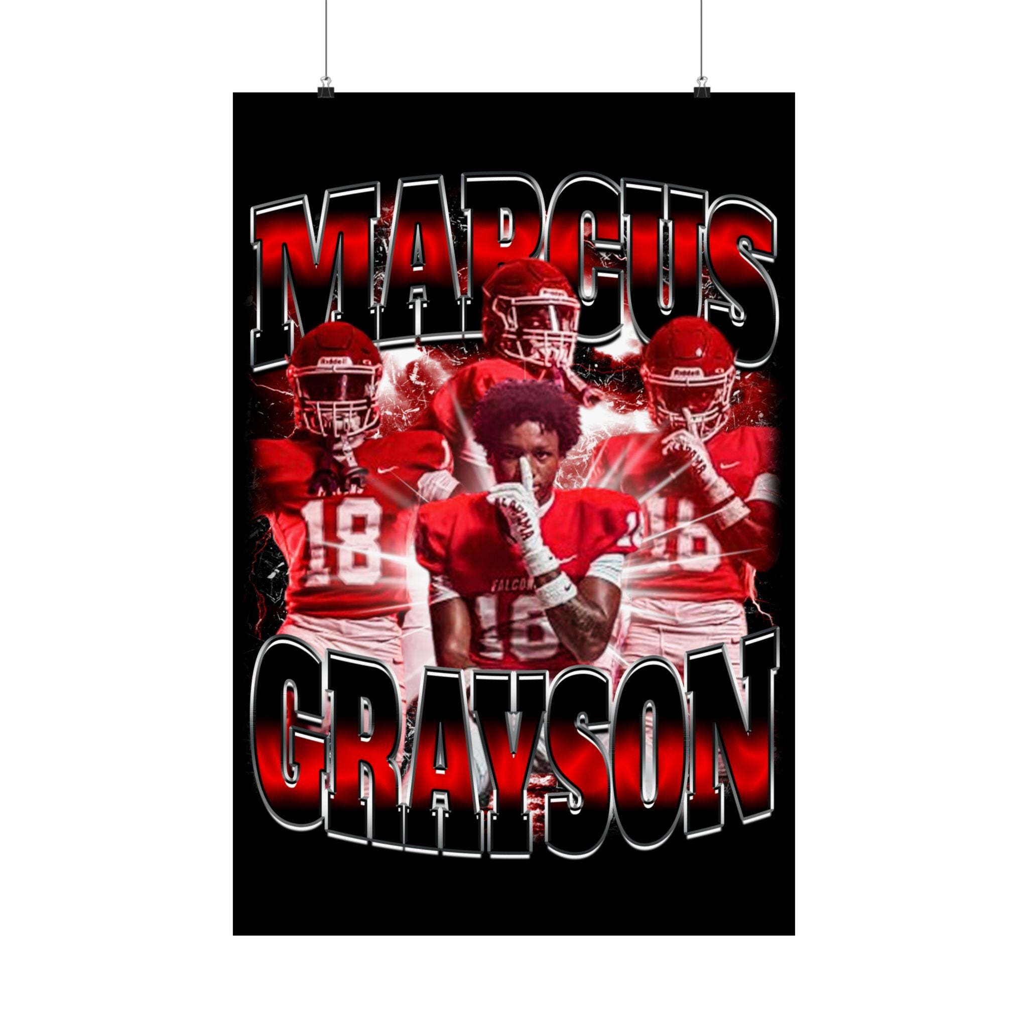 Marcus Grayson Poster 24" x 36" – Hometown Hero