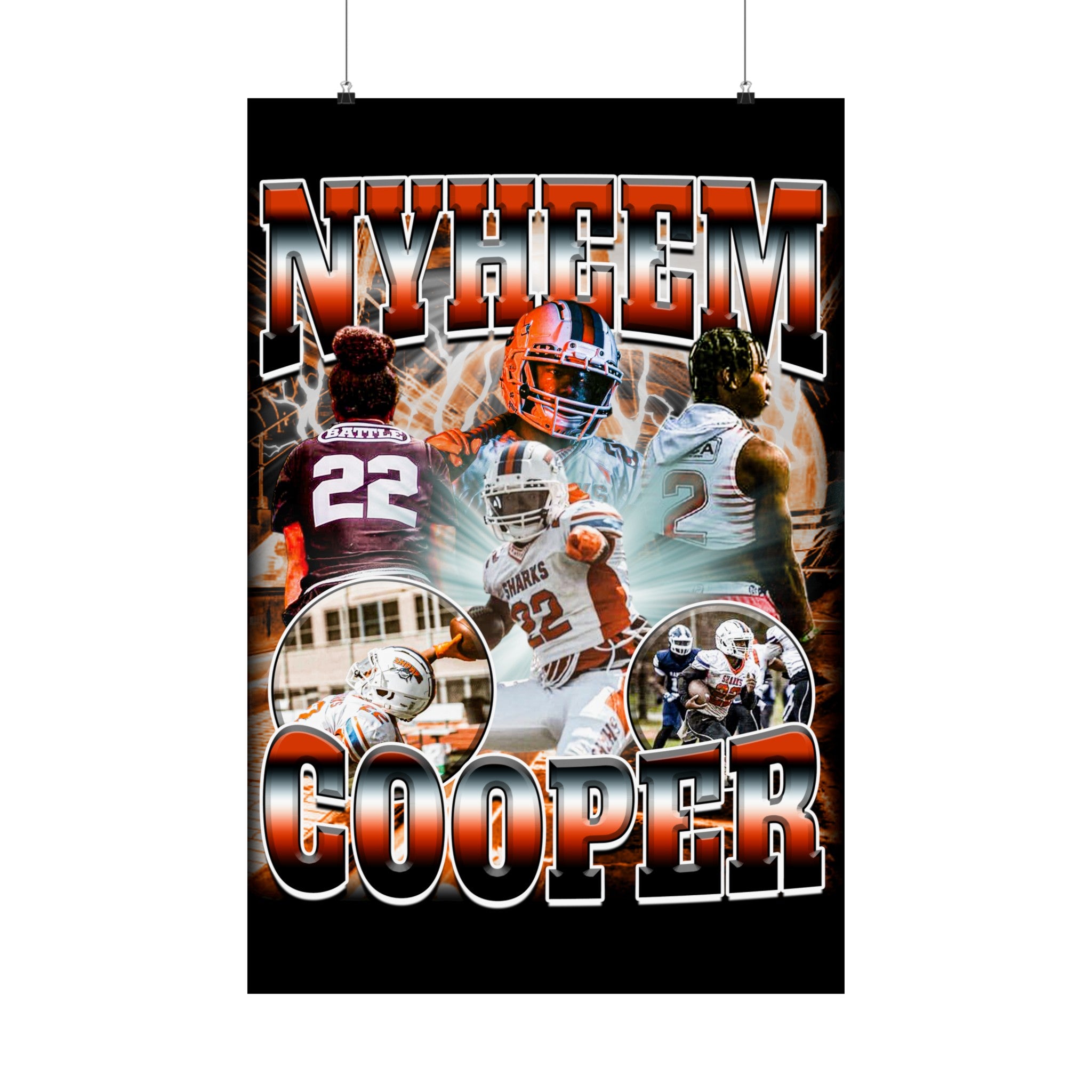 Nyheem Cooper Poster 24" x 36" – Hometown Hero