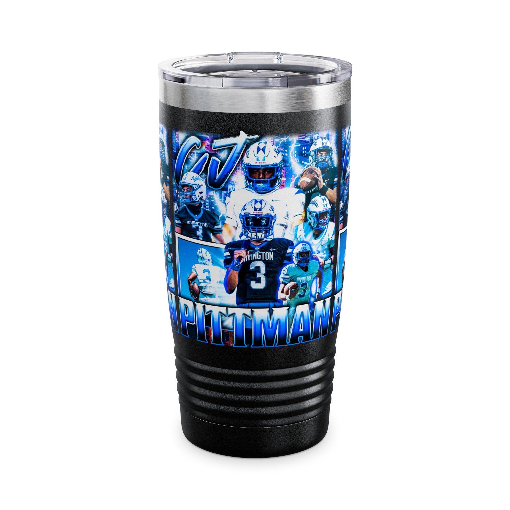 CJ Pittman Stainless Steal Tumbler – Hometown Hero