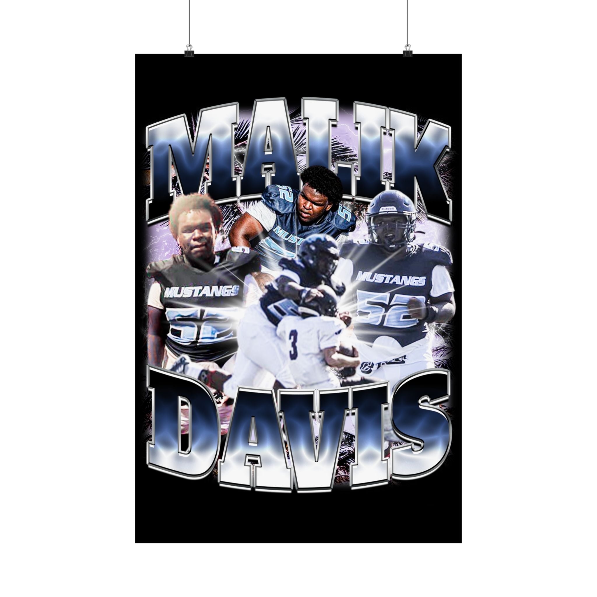 Malik Davis Poster 24" x 36" – Hometown Hero