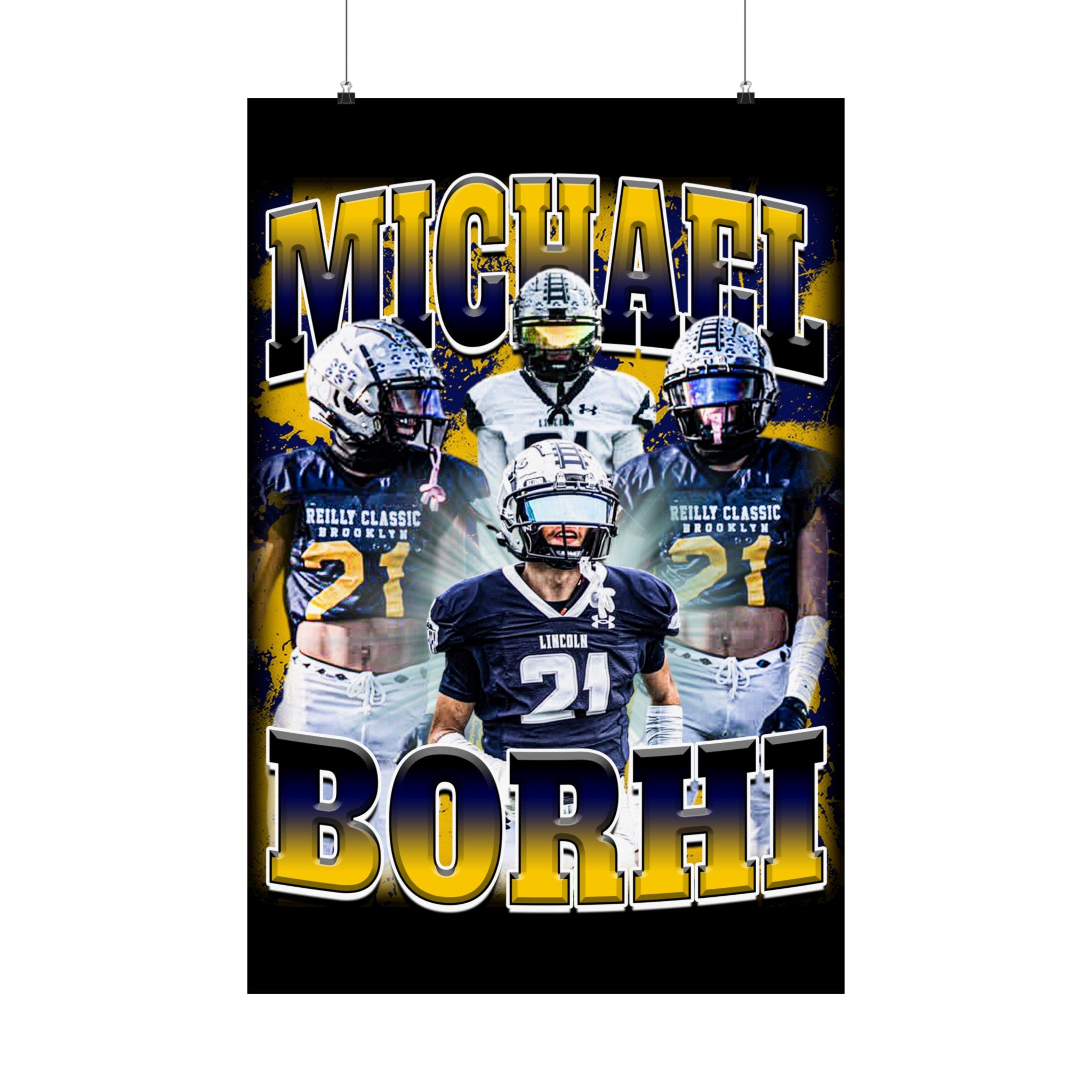 Michael Borhi Poster 24" x 36" – Hometown Hero