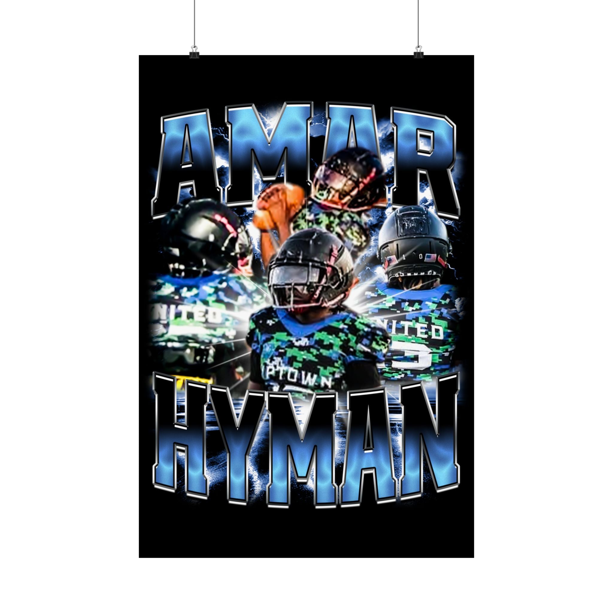 Amar Hyman Poster 24" x 36" – Hometown Hero
