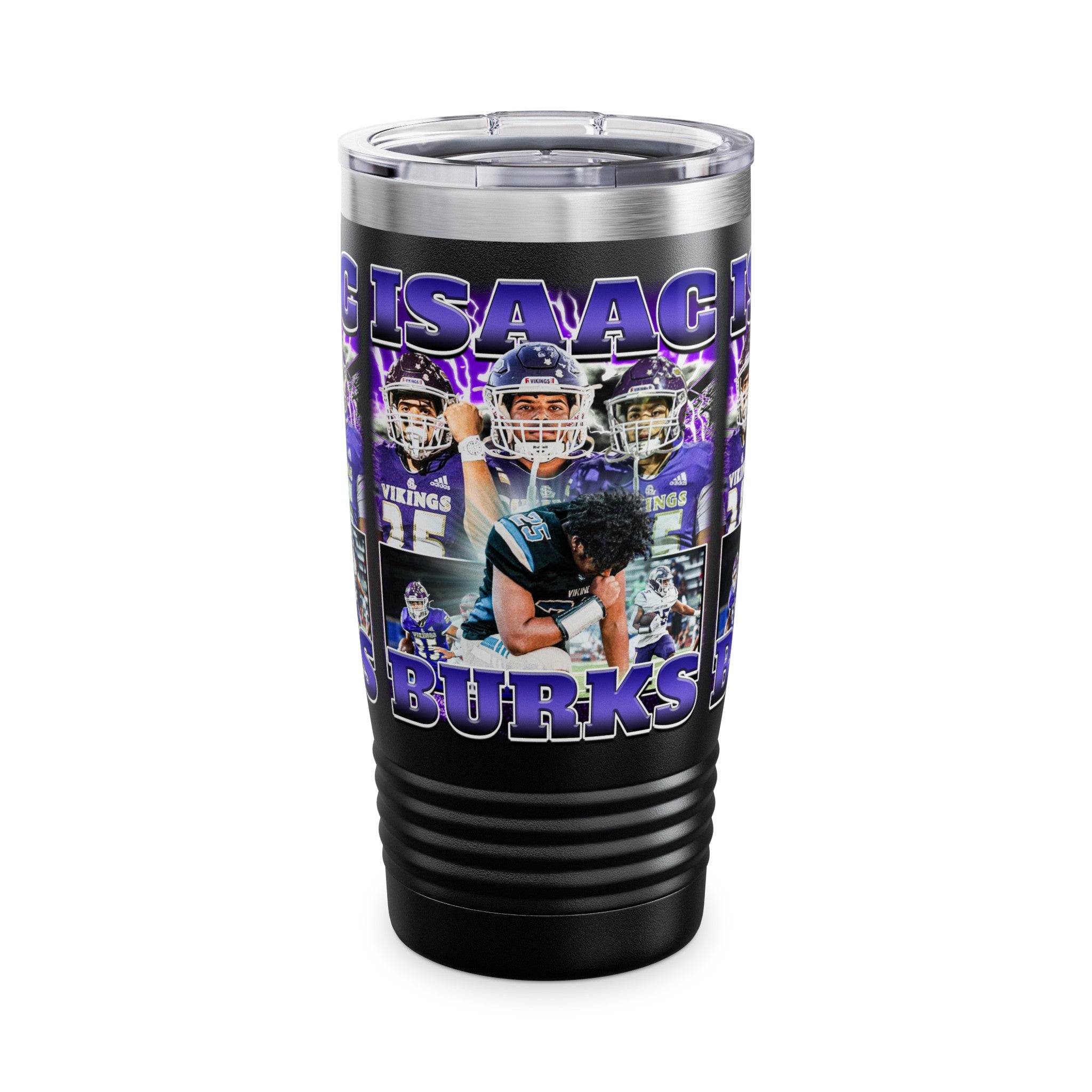 Isaac Burks Stainless Steal Tumbler – Hometown Hero