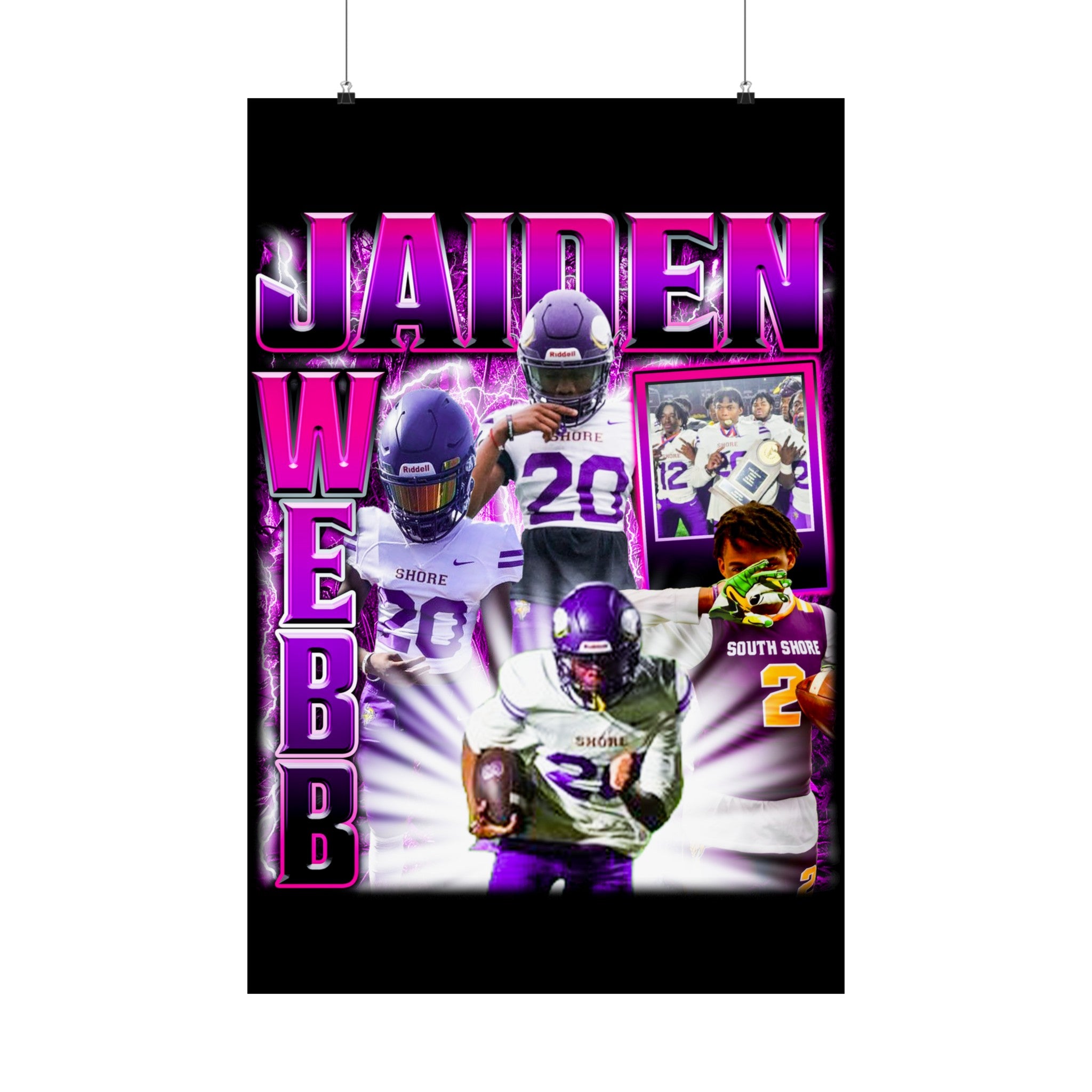 Jaiden Webb Poster 24" x 36" – Hometown Hero