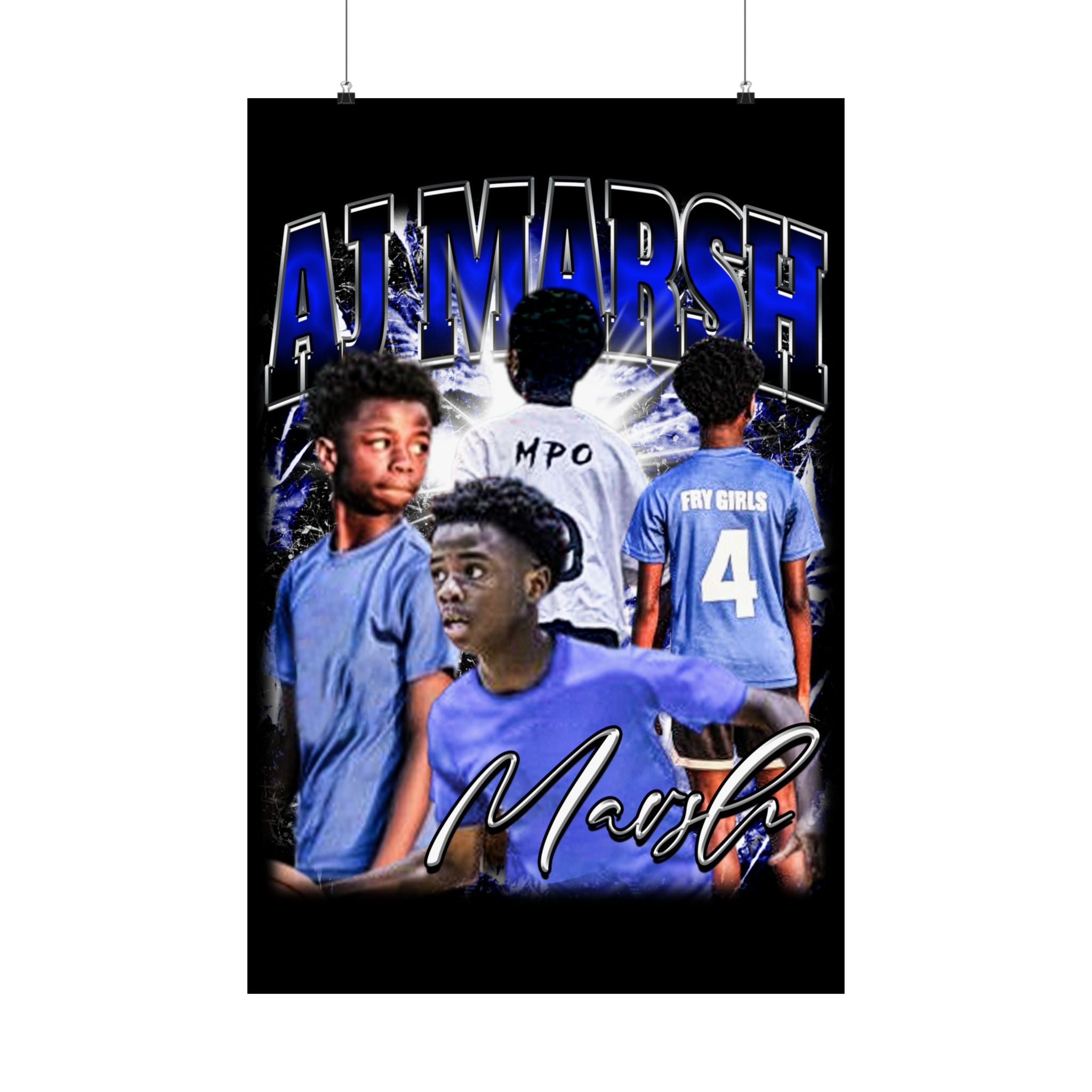 Aj Marsh Poster 24" x 36" – Hometown Hero