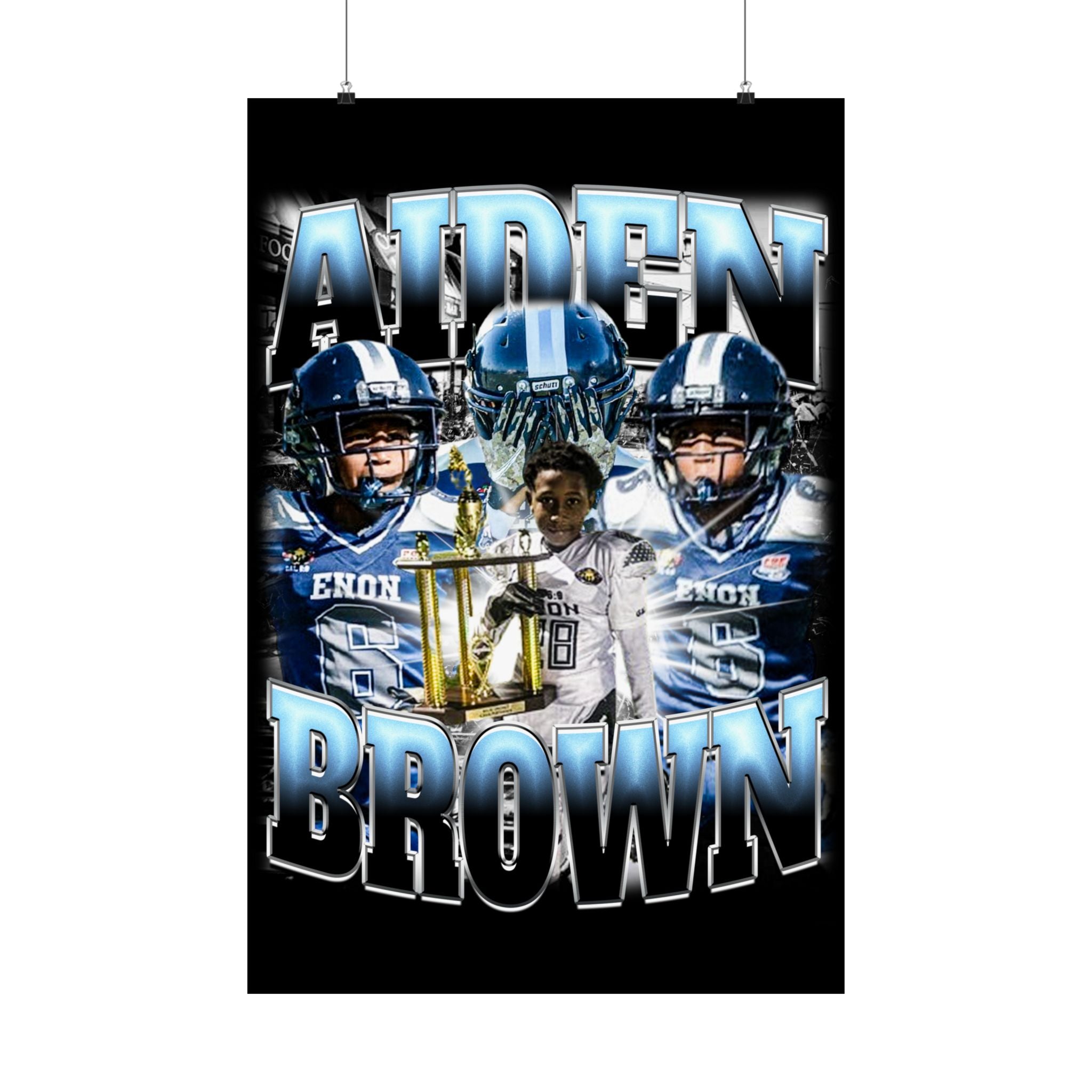 Aiden Brown Poster 24" x 36" – Hometown Hero