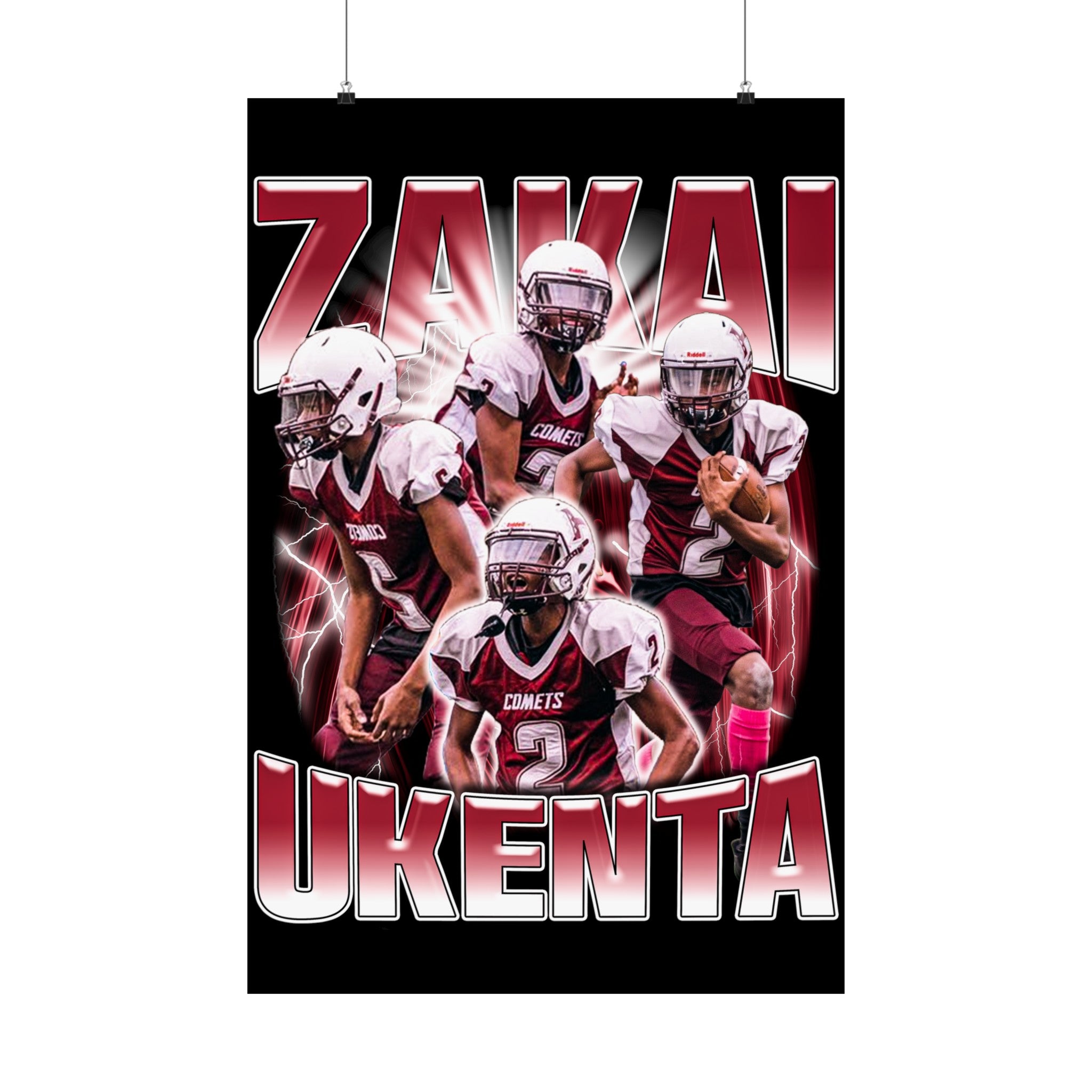 Zakai Ukenta Poster 24" x 36" – Hometown Hero