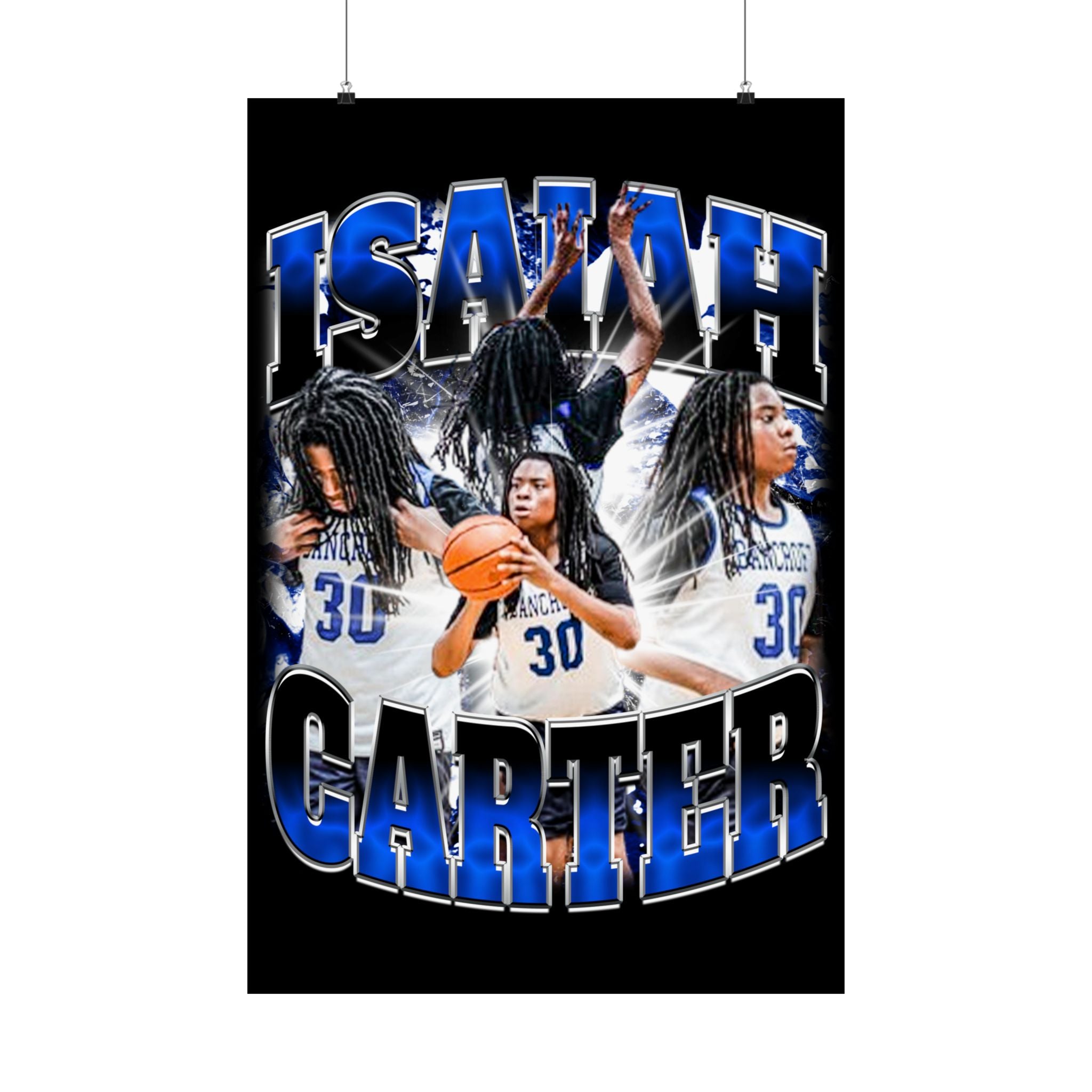 Isaiah Carter Poster 24" x 36" – Hometown Hero