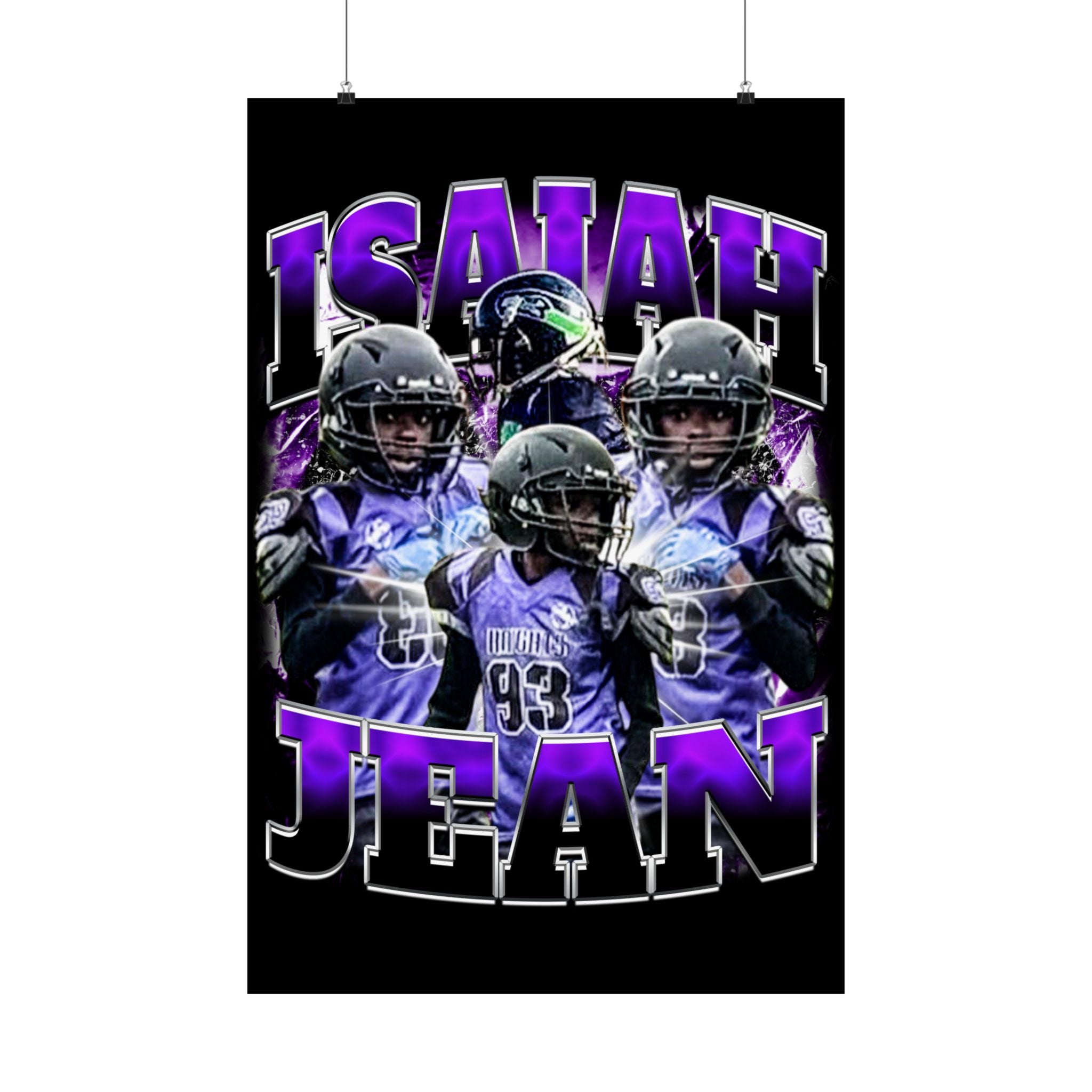 Isaiah Jean Poster 24" x 36" – Hometown Hero
