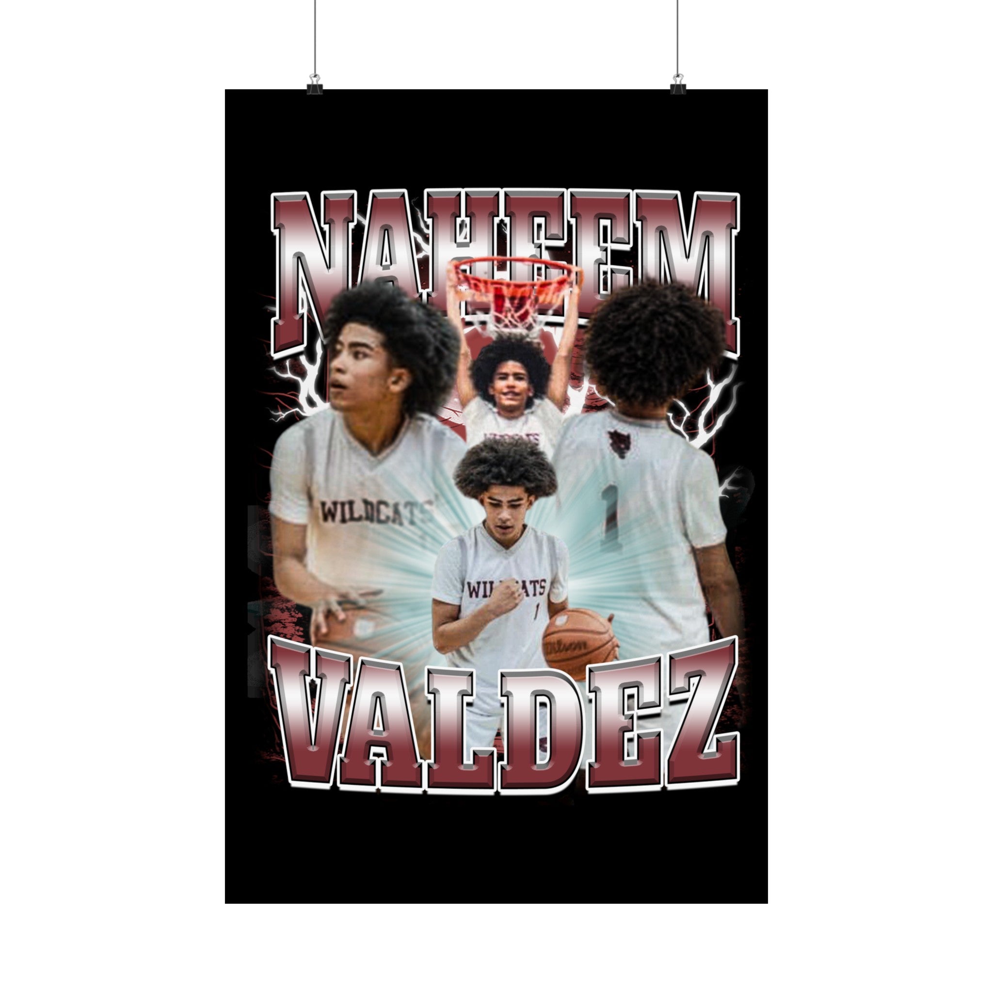 Naheem Valdez Poster 24" x 36" – Hometown Hero