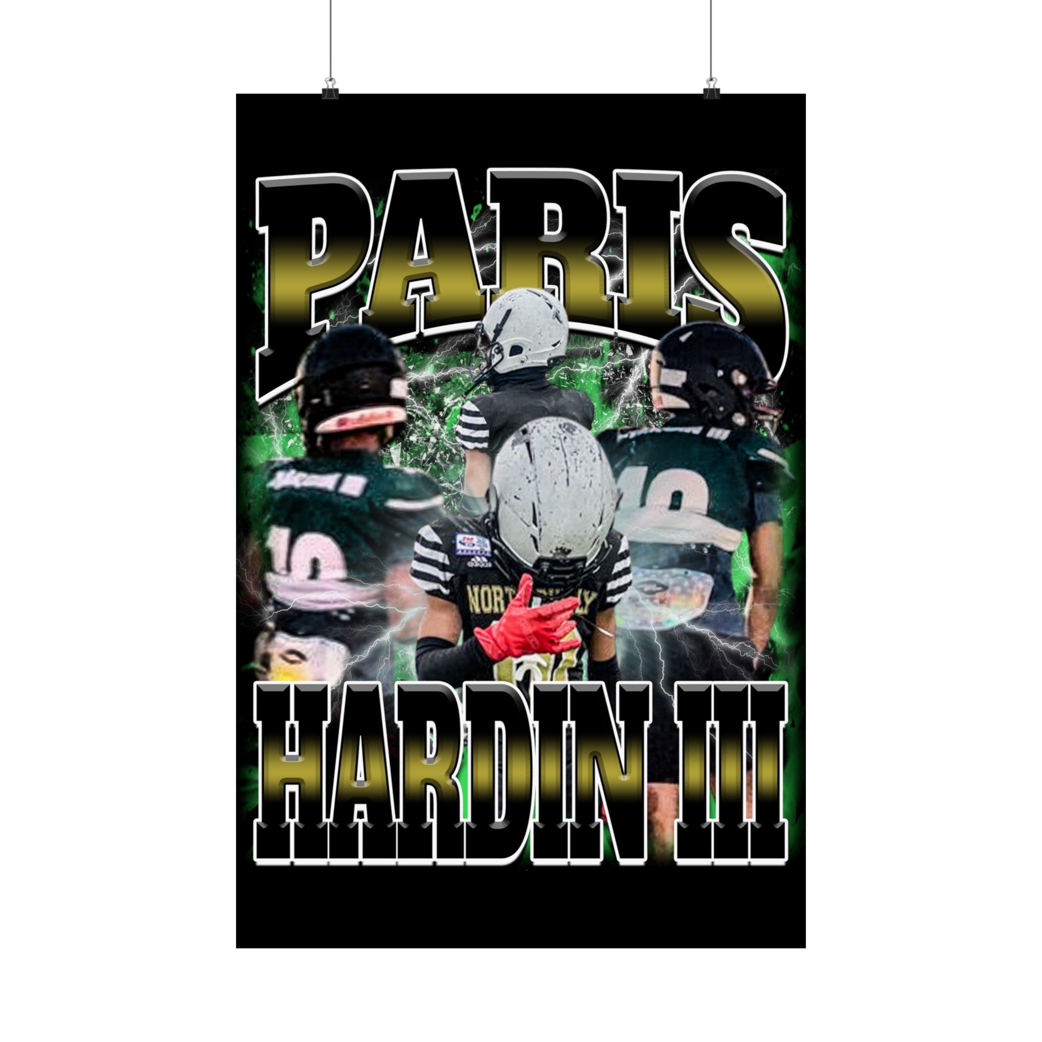 Paris Hardin III Poster 24" x 36" – Hometown Hero