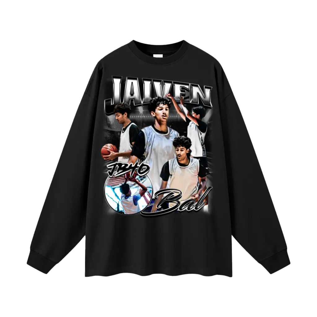 Jaiven Bal Oversized Long Sleeve Tee – Hometown Hero